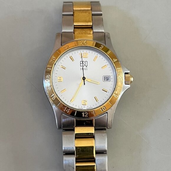 Esq | Accessories | Esq By Movado Twotone Stainless Steel Mens Wrist ...